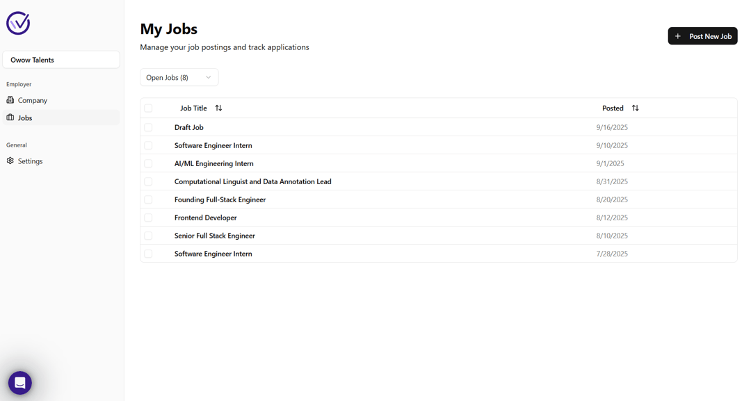 Owow Talents - Connecting Top Talent with Best Opportunities